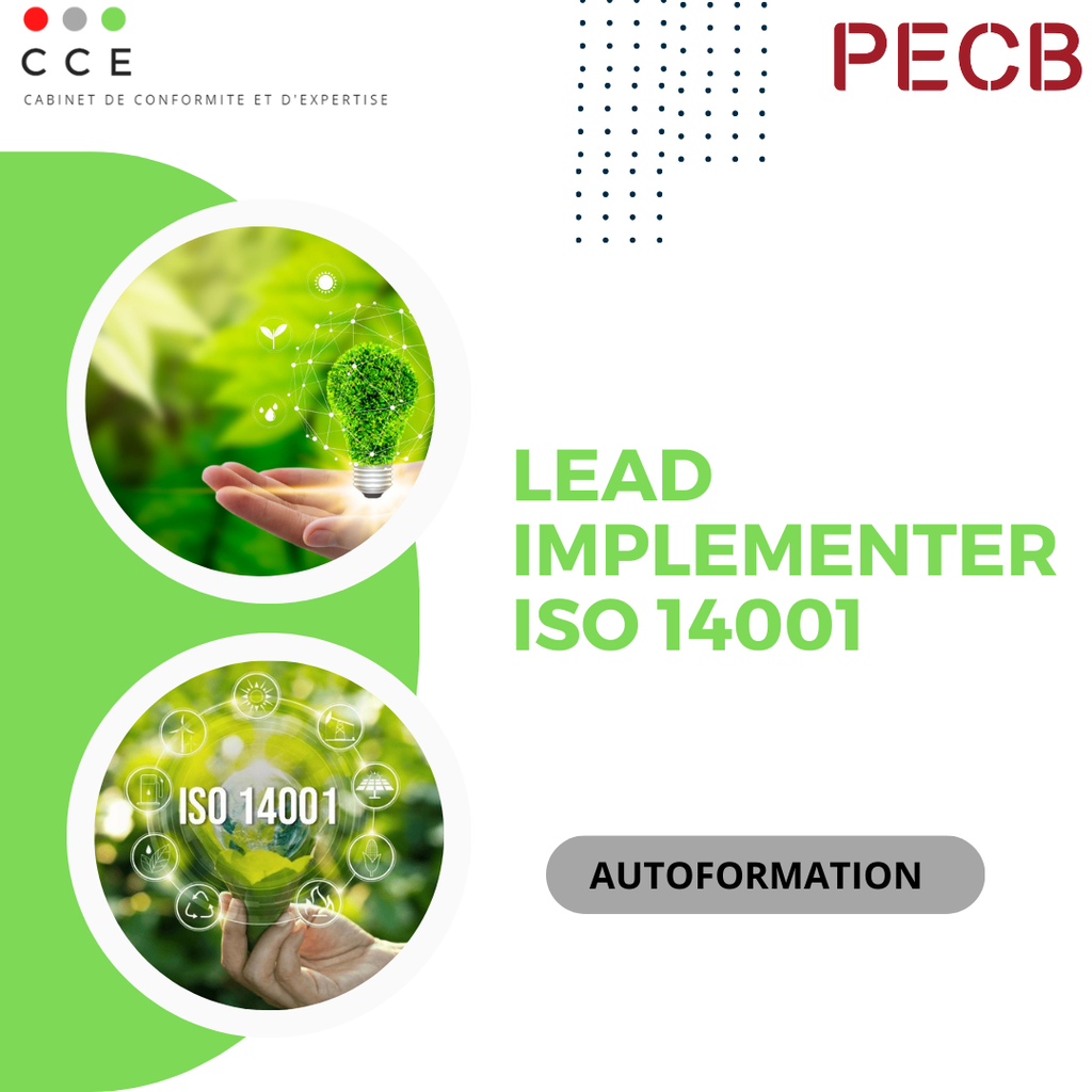 Lead implementer PECB ISO 14001 | cabinet-de-conformité-et-d'expertise